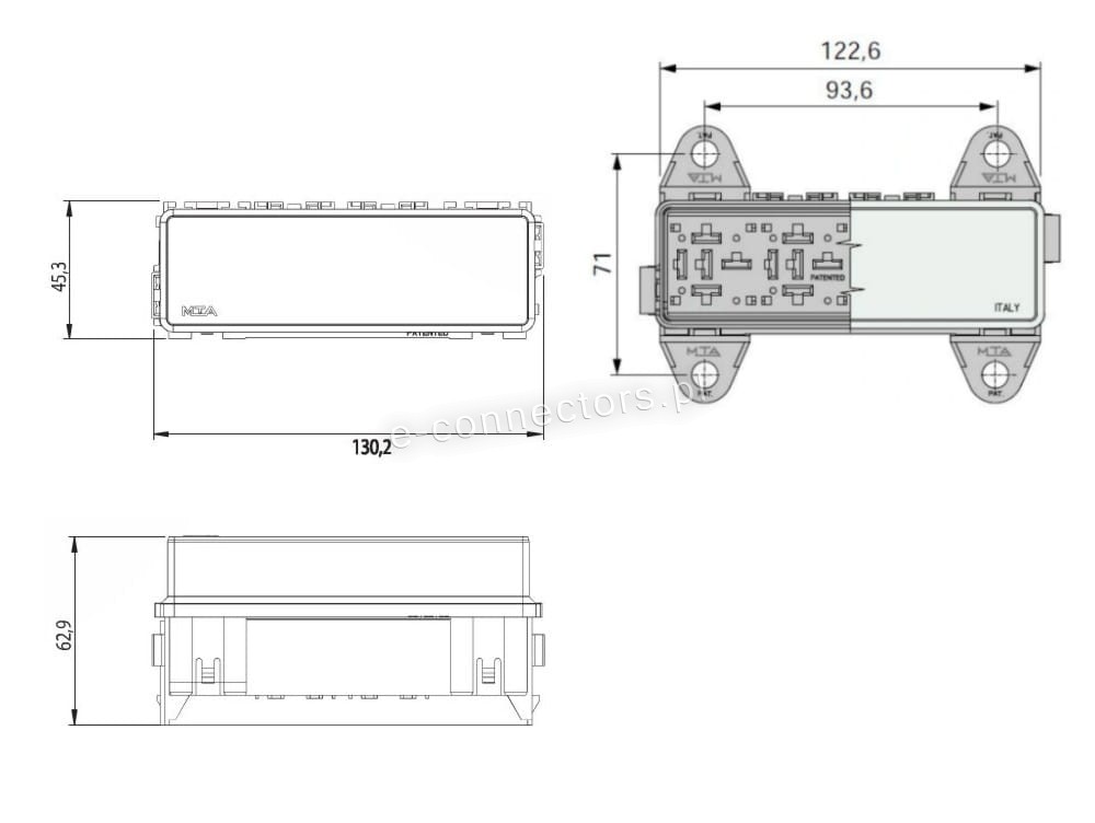 Skrzynka przekaźników MTA e-connectors