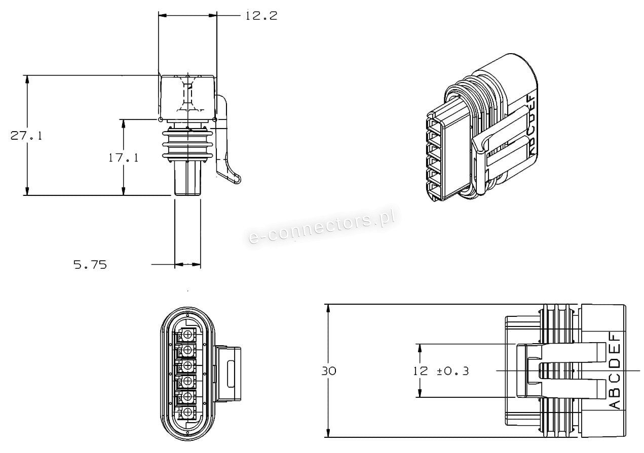 Wtyczka Delphi Metri-Pack 150.2 e-connectors