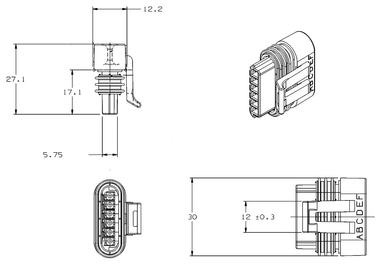 Wtyczka Delphi Metri-Pack 150.2 e-connectors